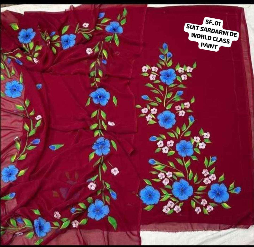 HAND PAINT SUITS – Salwar kameez by gurkirat kaur